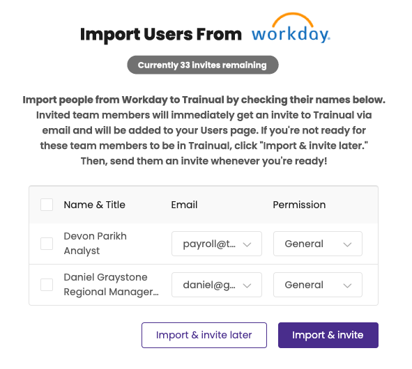 Trainual + Workday Integration